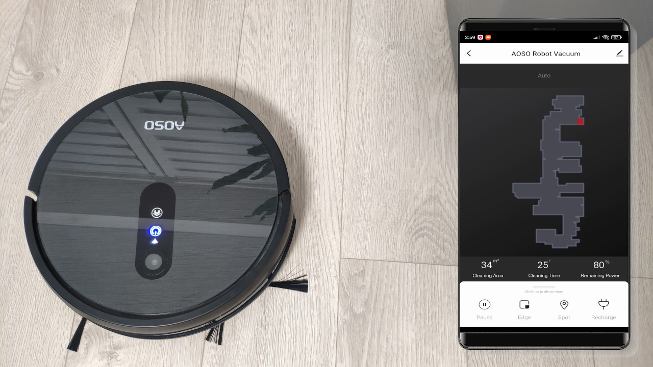 AOSO S3 Review: a Compact Camera-guided Robot Vacuum